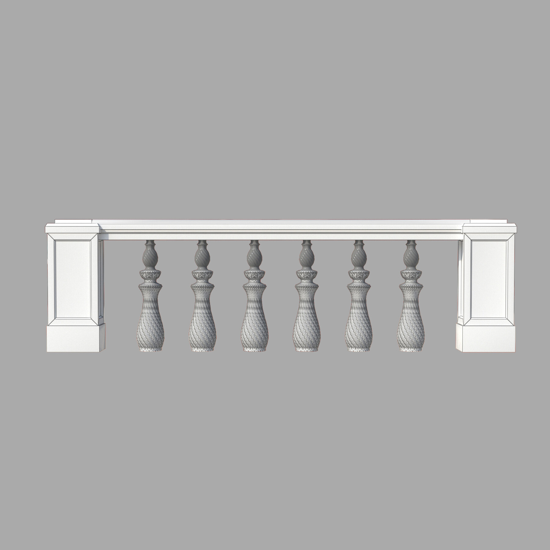 ArtStation - classic handrail | Resources