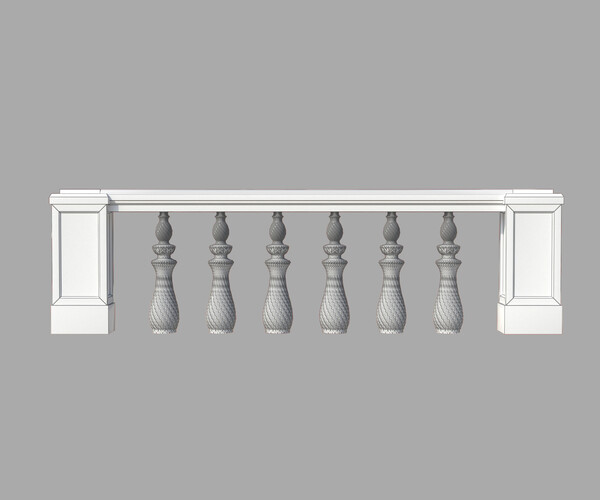 ArtStation - classic handrail | Resources