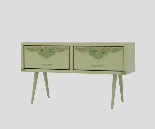 ArtStation - patina classic table | Resources
