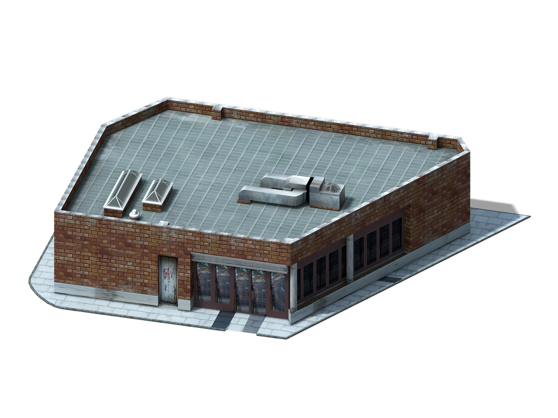 ArtStation - Heterogeneous - Architecture - Building 01 | Game Assets