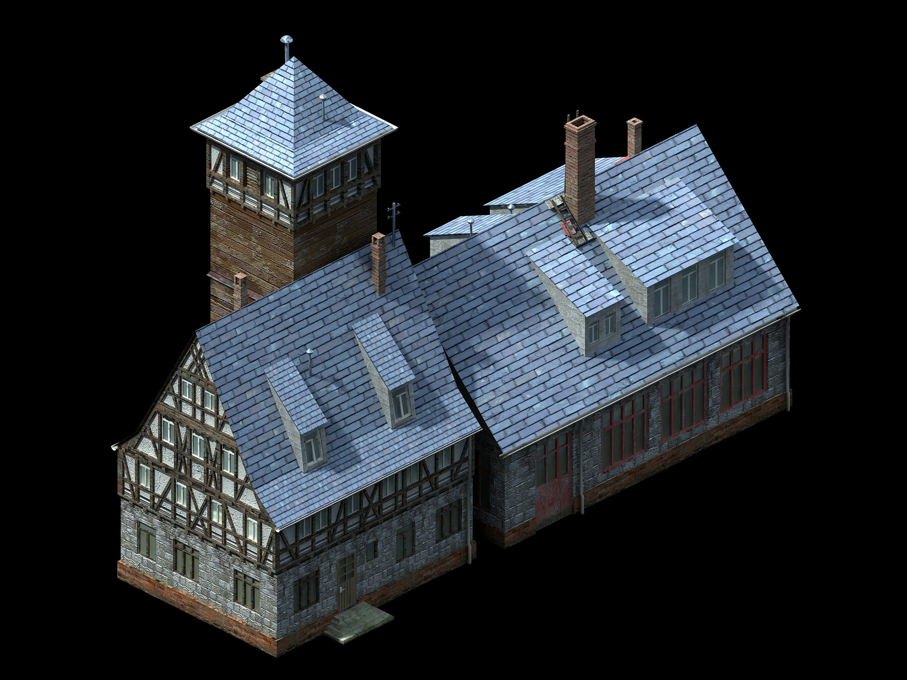 ArtStation - Heterogeneous - Architecture - Building 02 | Game Assets