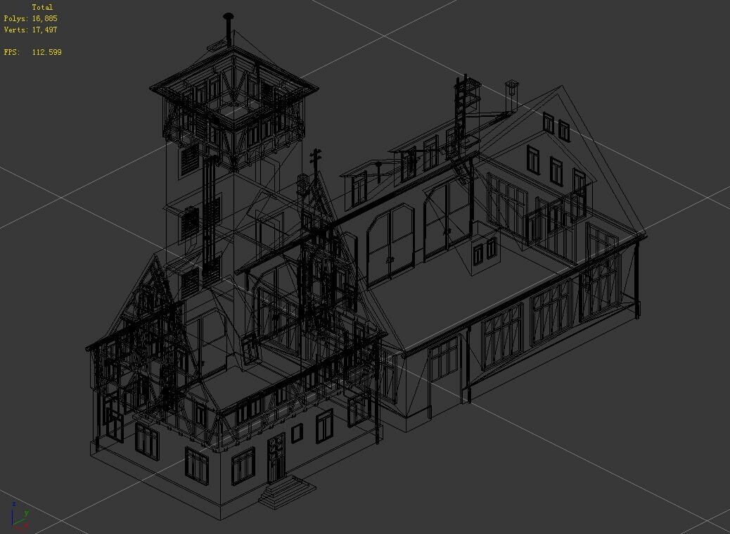 Artstation Heterogeneous Architecture Building 02 Game Assets