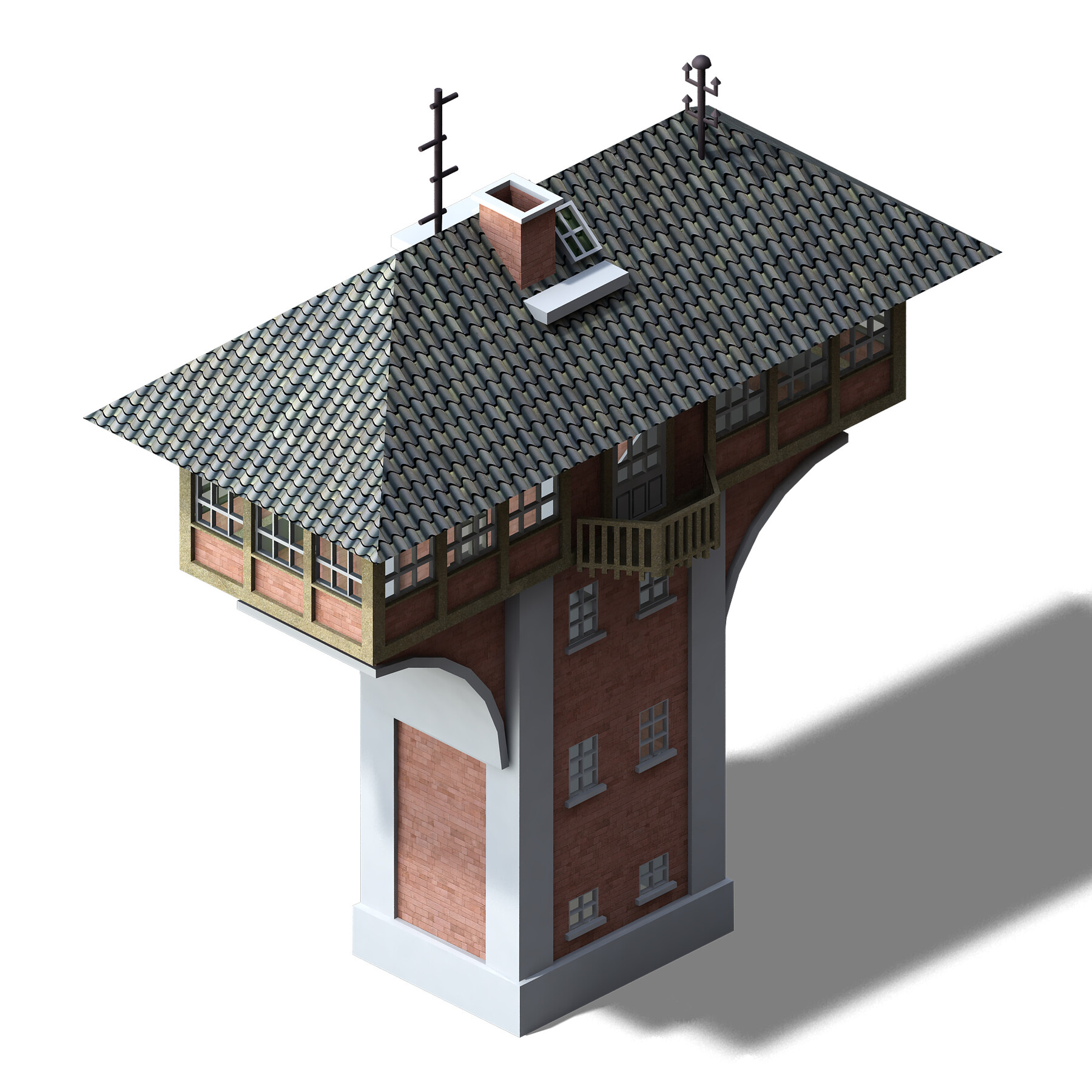 ArtStation - Heterogeneous - Building - Building 14 | Game Assets