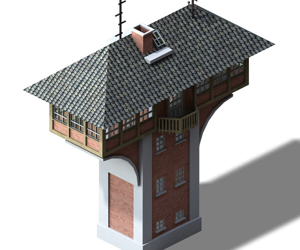 ArtStation - Heterogeneous - Building - Building 14 | Game Assets
