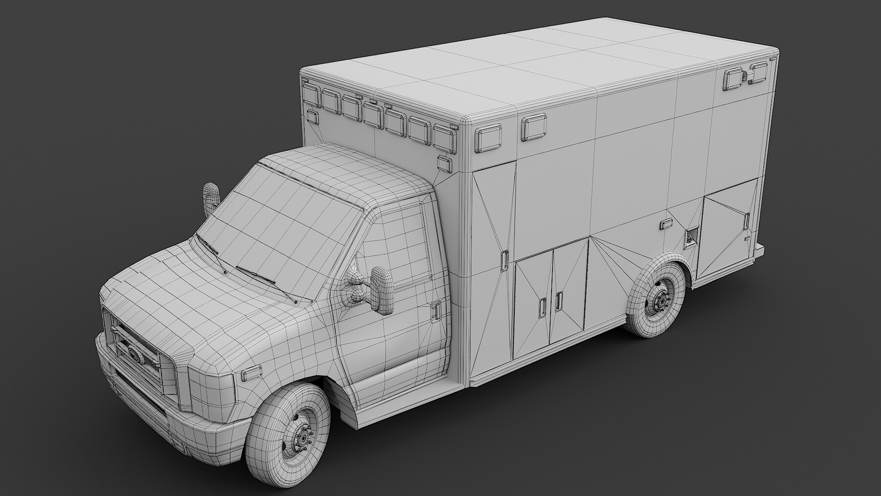 ArtStation - Ford E-Series Ambulance with Interior | Resources
