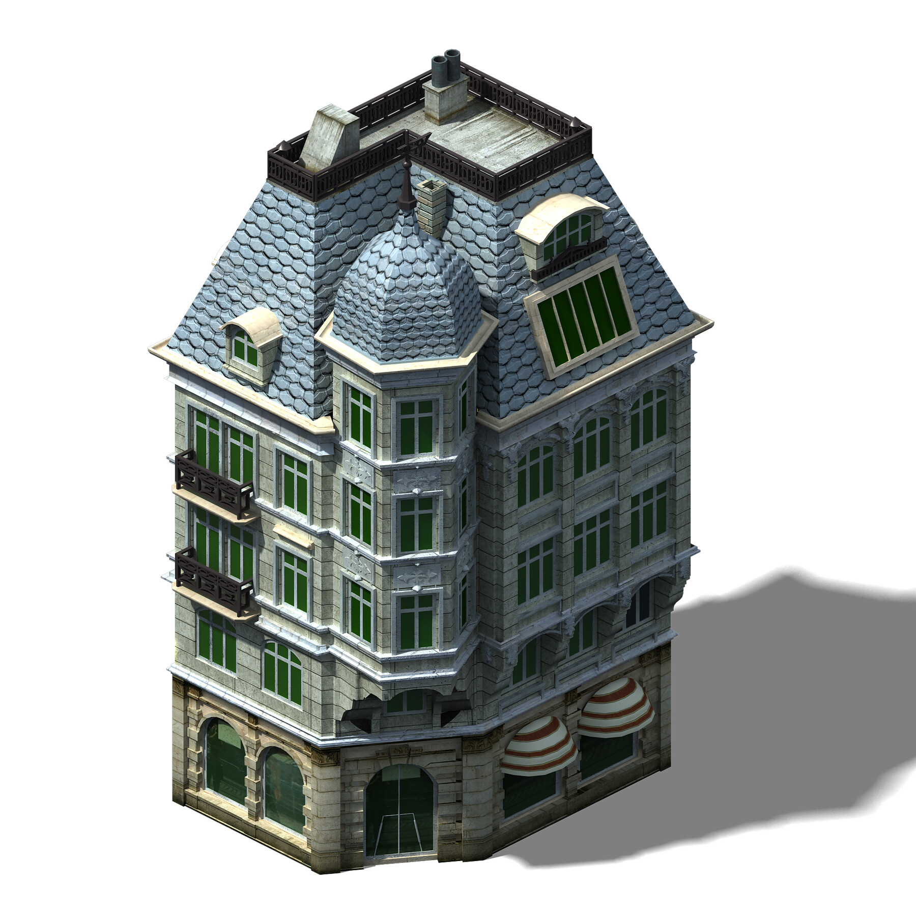 ArtStation - Different dimension - building - bank building | Game Assets