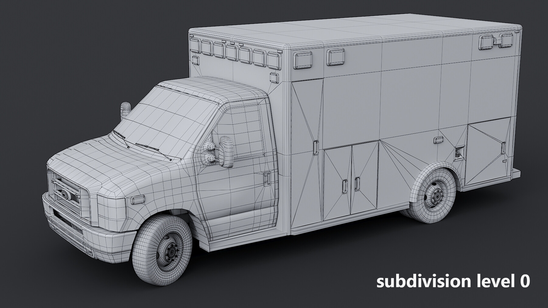 ArtStation - Ford E-Series Ambulance with Interior | Resources