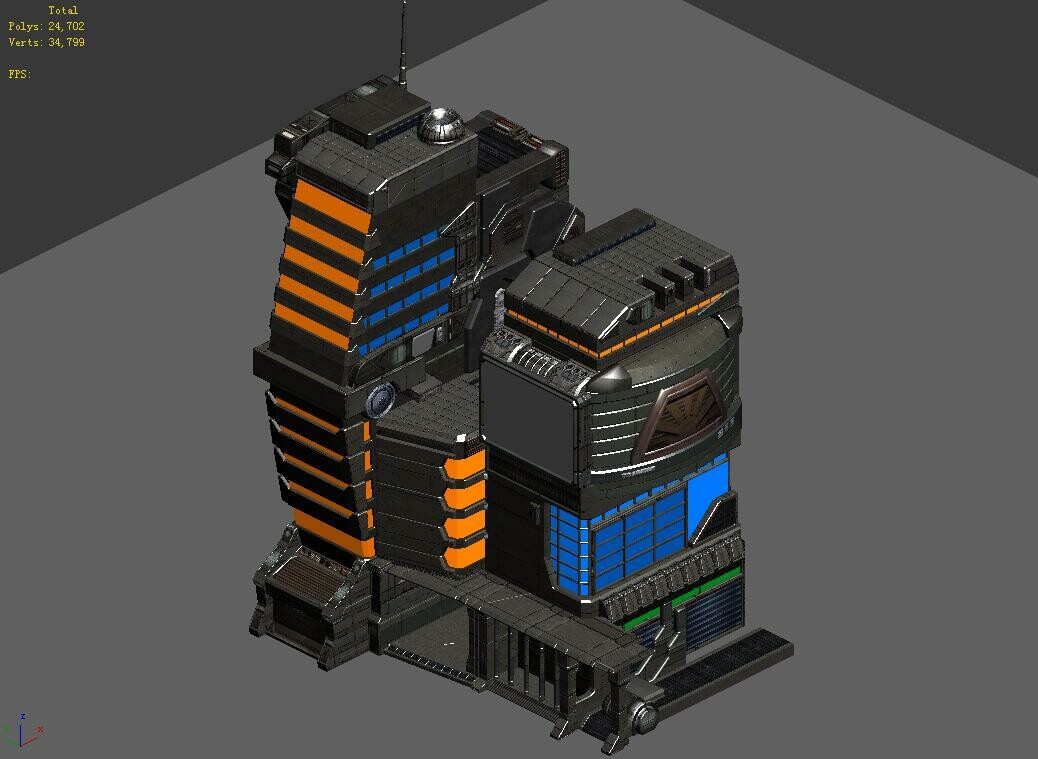 ArtStation - Different dimension world - city hall | Game Assets