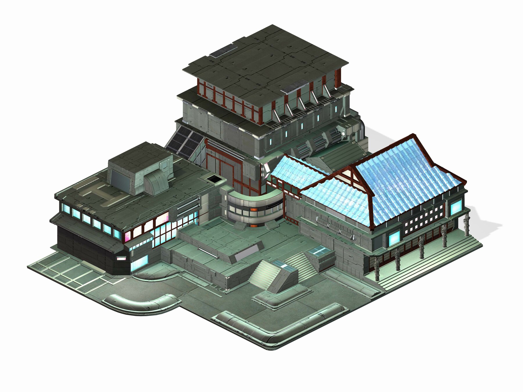 ArtStation - Heterogeneous World - City Hall 03 | Game Assets