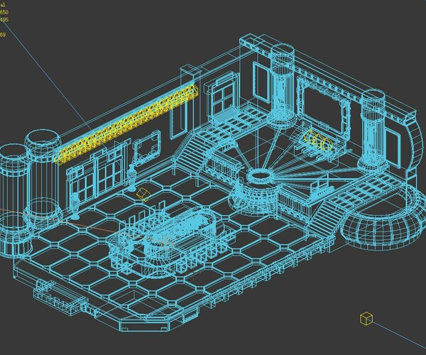 ArtStation - Different dimension world - city hall interior | Game Assets