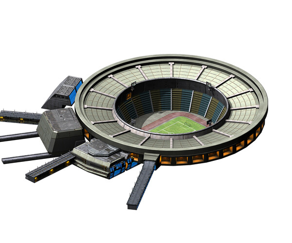ArtStation - Different dimension - stadium - square 02 | Game Assets