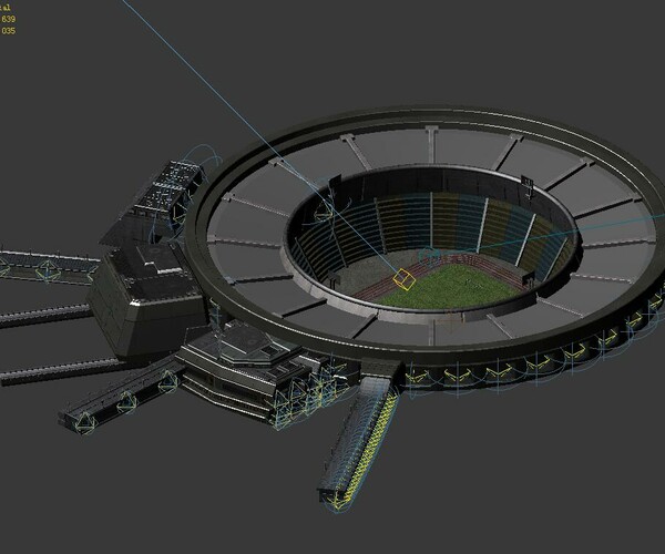 ArtStation - Different dimension - stadium - square 02 | Game Assets