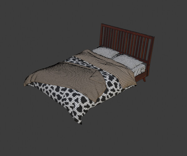 ArtStation - wood bed | Resources