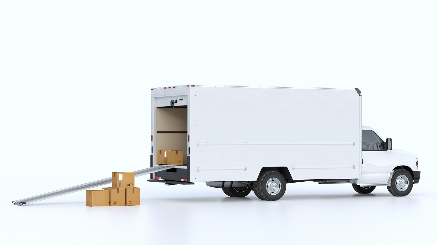 ArtStation - FORD E350 Cargo Box Truck 3D model | Resources