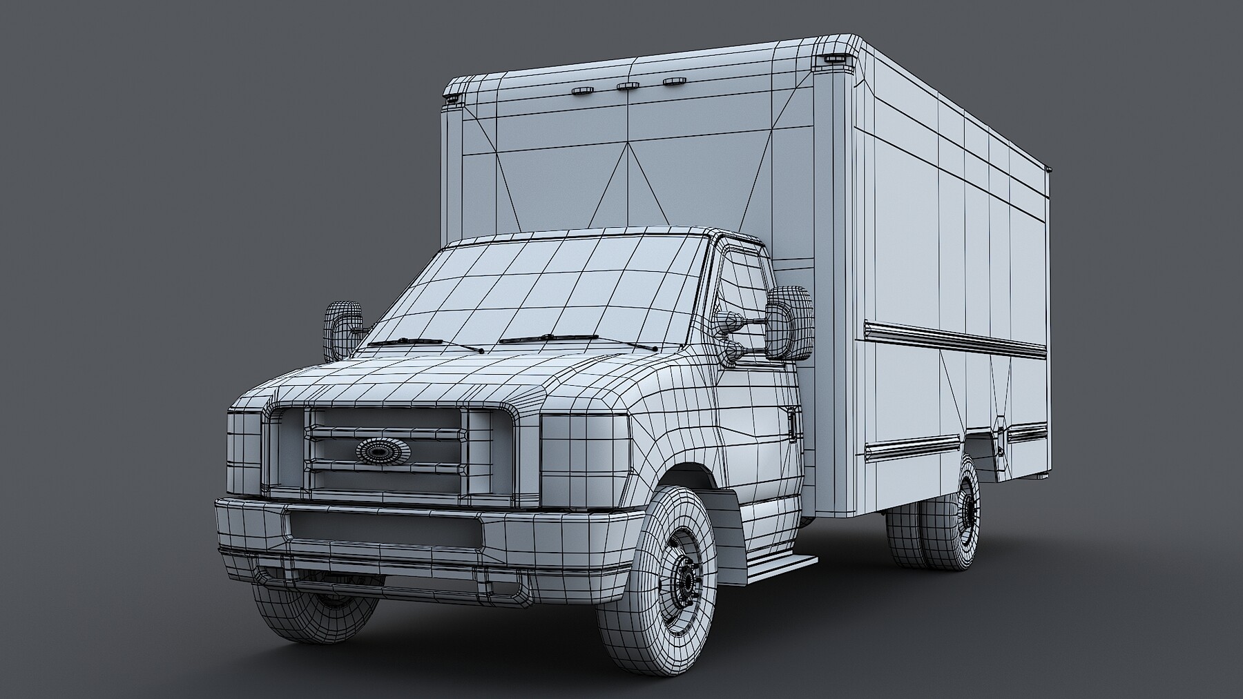 ArtStation - FORD E350 Cargo Box Truck 3D model | Resources