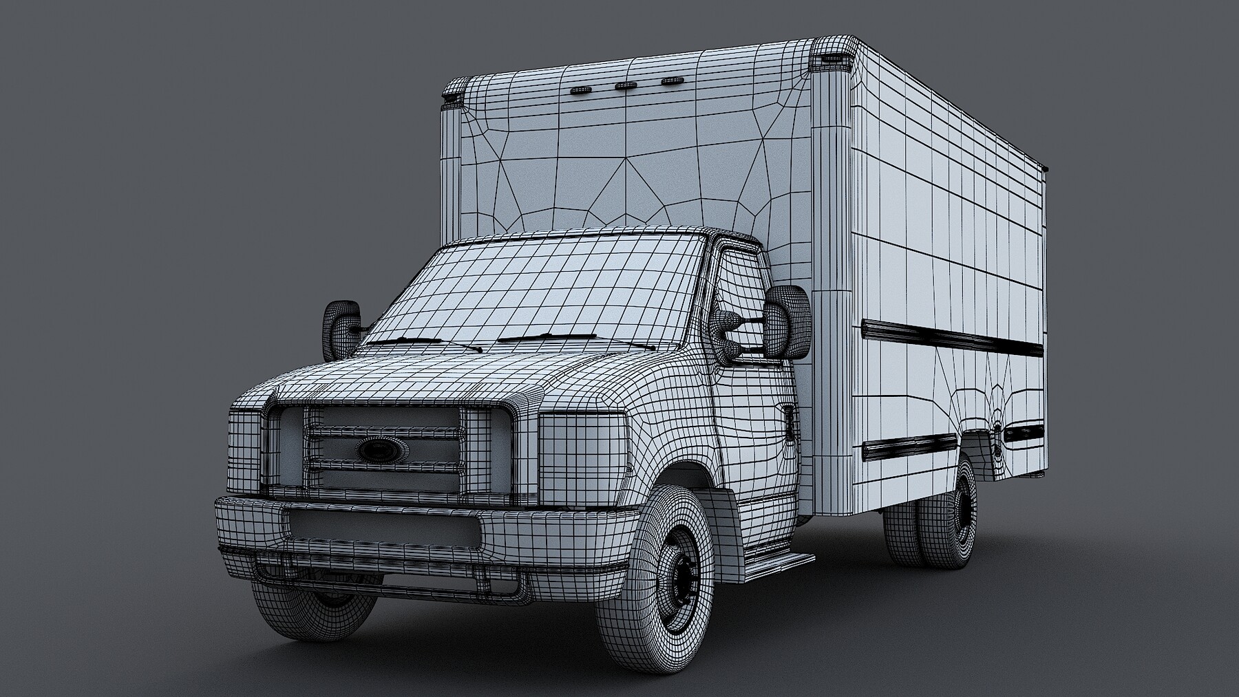 ArtStation - FORD E350 Cargo Box Truck 3D model | Resources