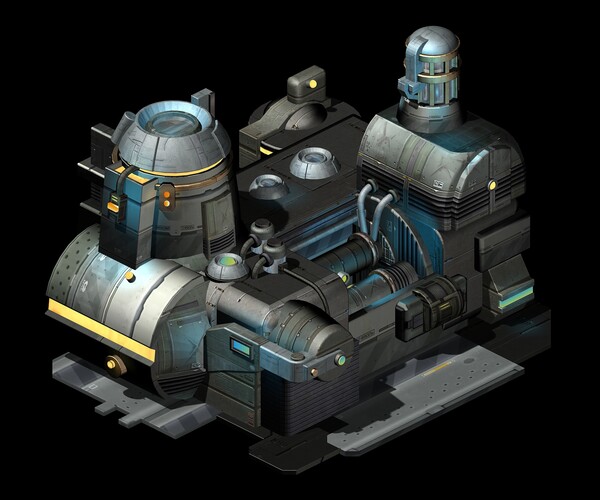 ArtStation - Machinery - Spacecraft - Functional Objects 017 | Resources