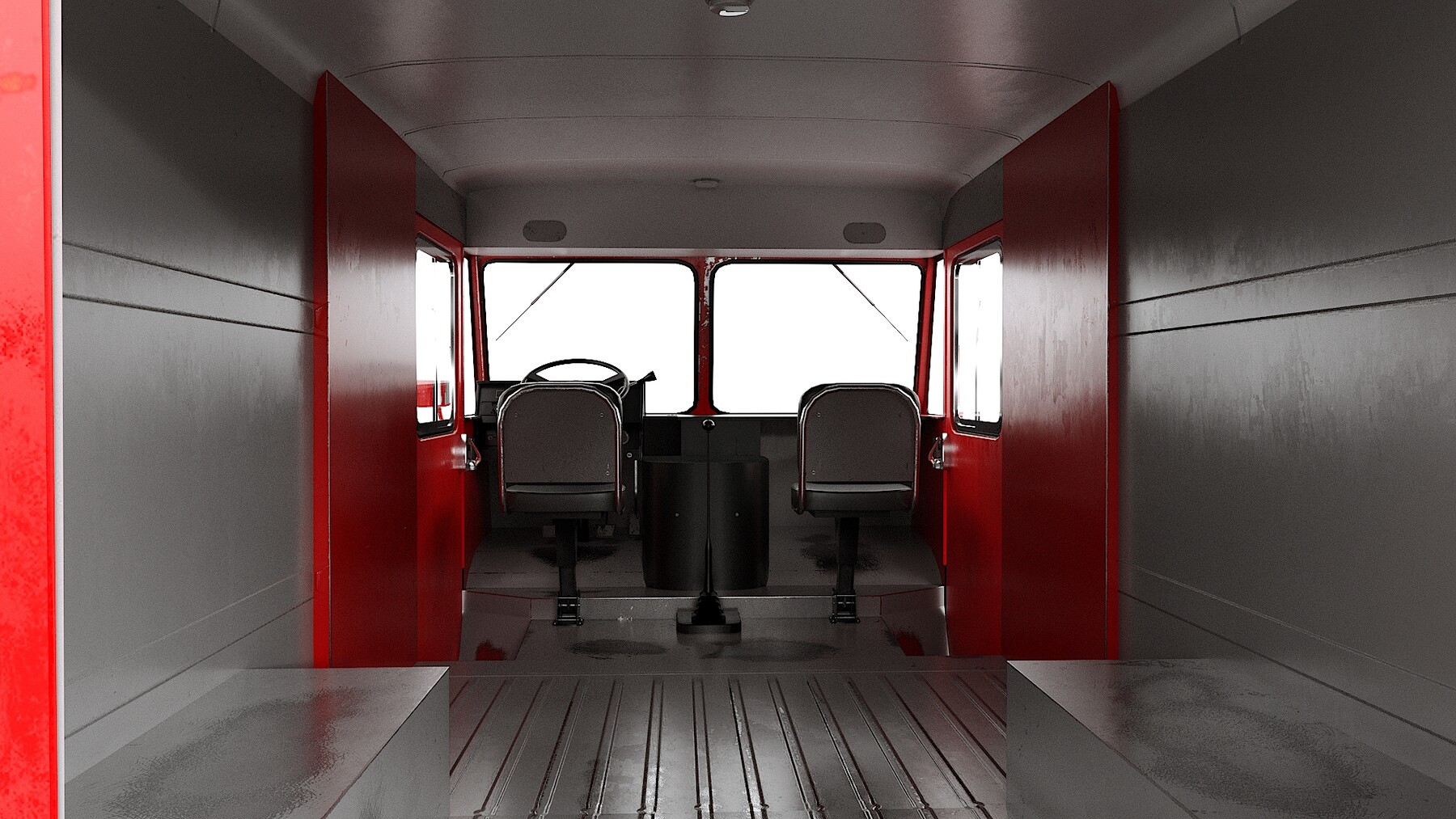 ArtStation - Chevrolet P30 step van Red 1980s | Resources