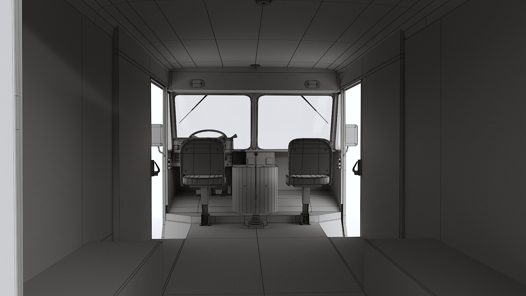 ArtStation - Chevrolet P30 step van Red 1980s | Resources