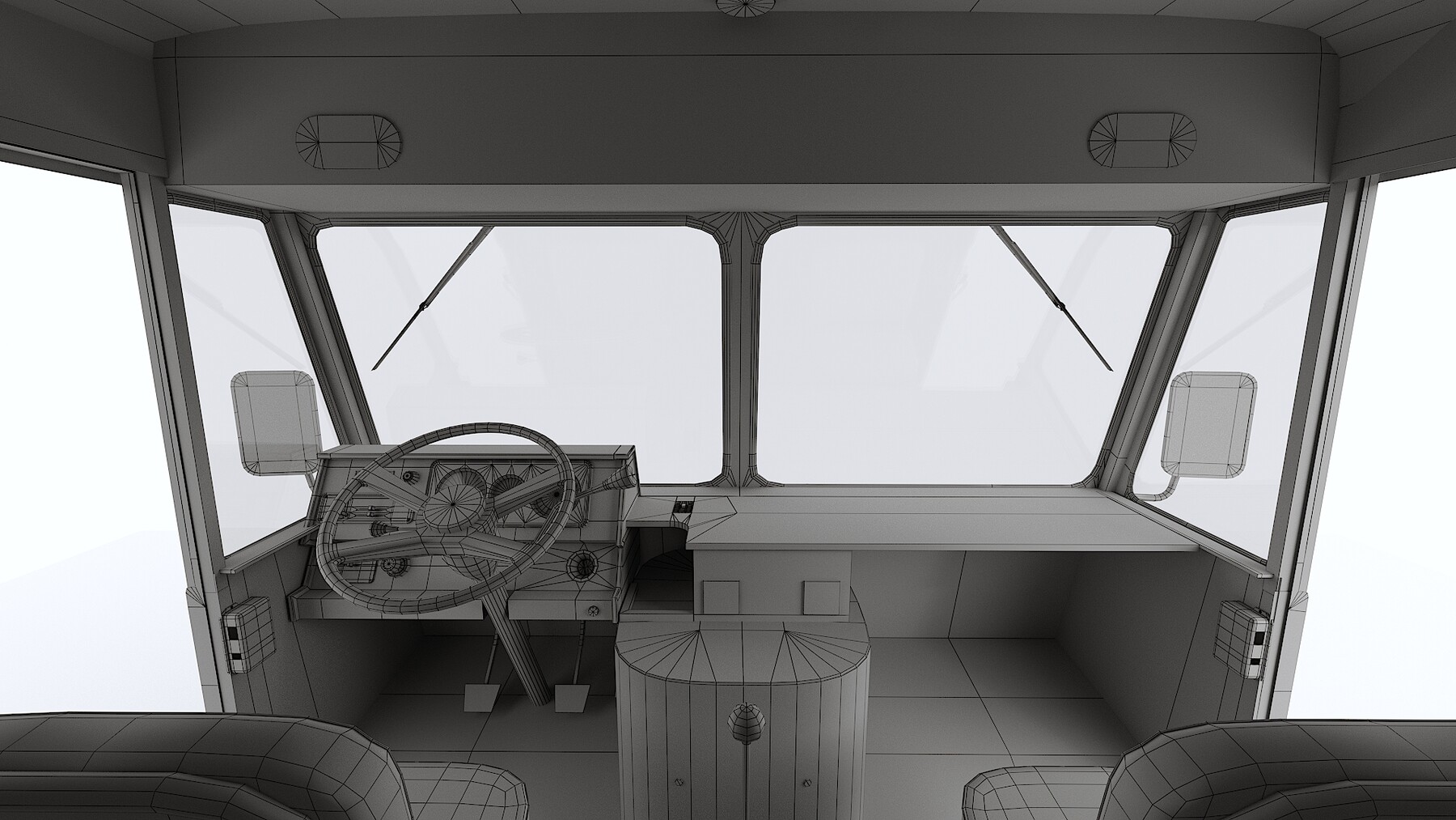 ArtStation - Chevrolet P30 step van Red 1980s | Resources