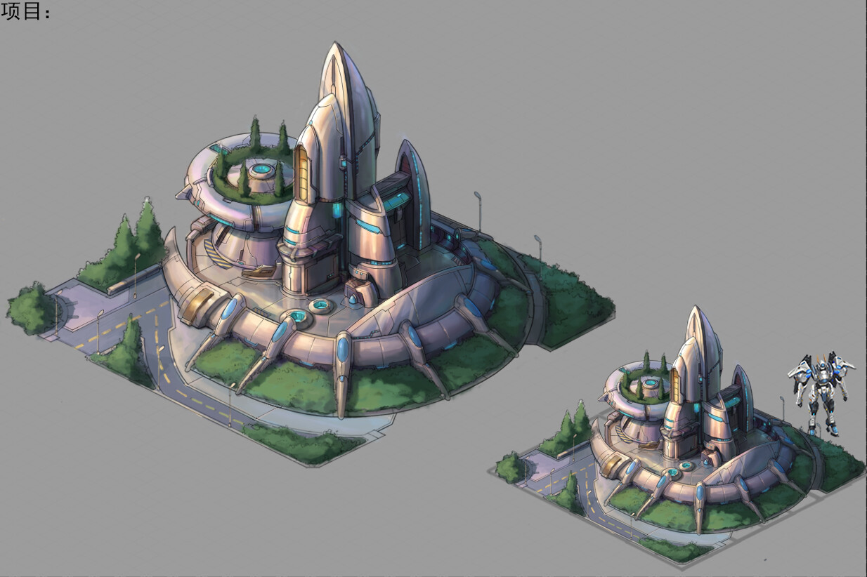 ArtStation - Mechanical Building - Fleet Lord 03 | Game Assets