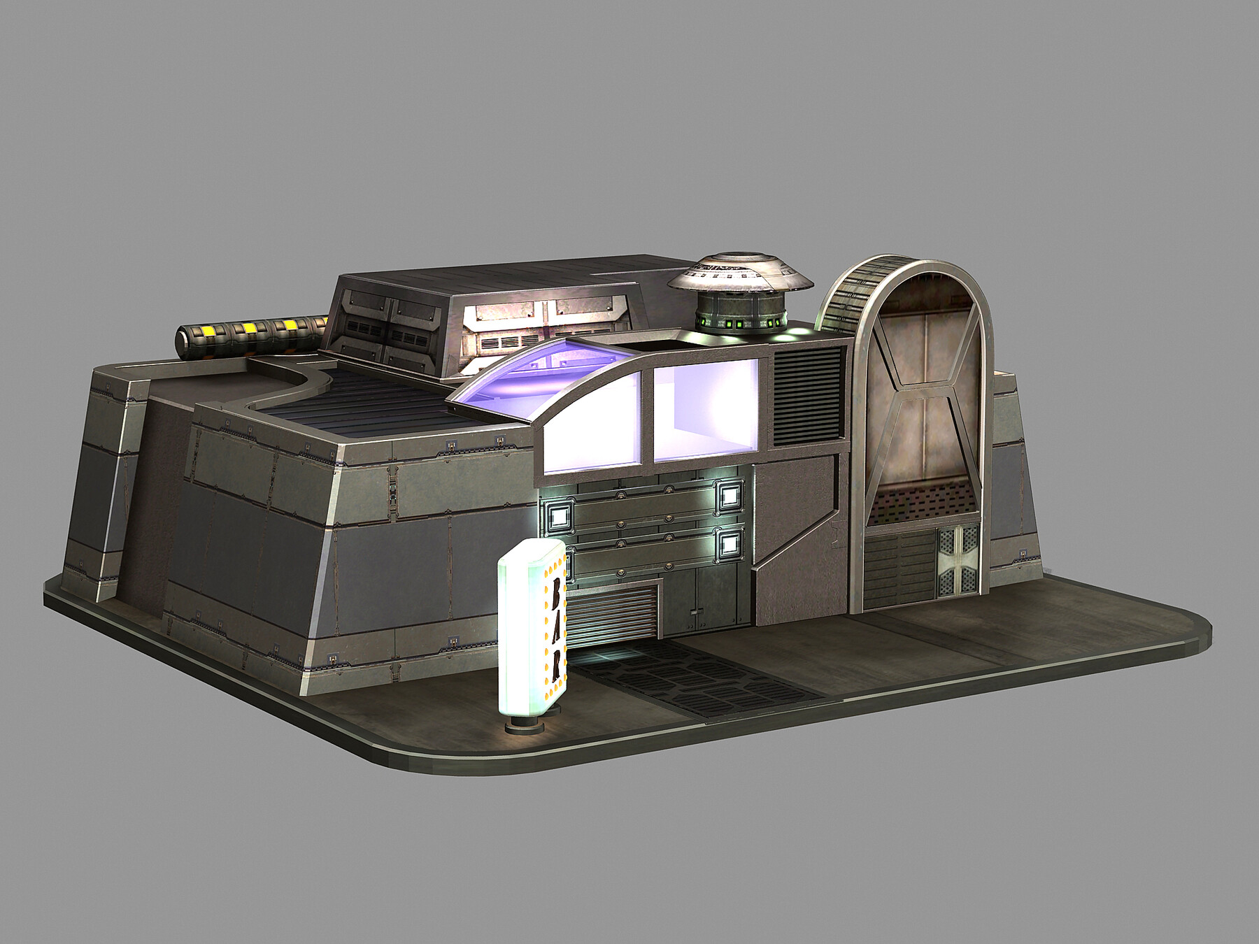 ArtStation - Machinery - Building - Bar | Game Assets