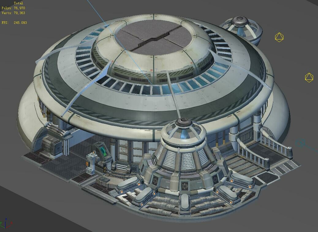 ArtStation - Mechanical Building - Stadium | Game Assets