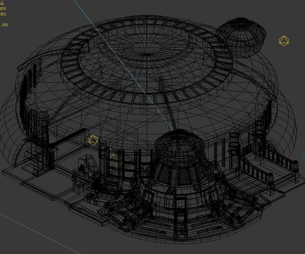 ArtStation - Mechanical Building - Stadium | Game Assets