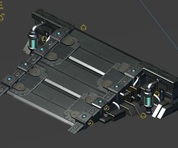 ArtStation - Mechanical Building - Slope 02 | Game Assets
