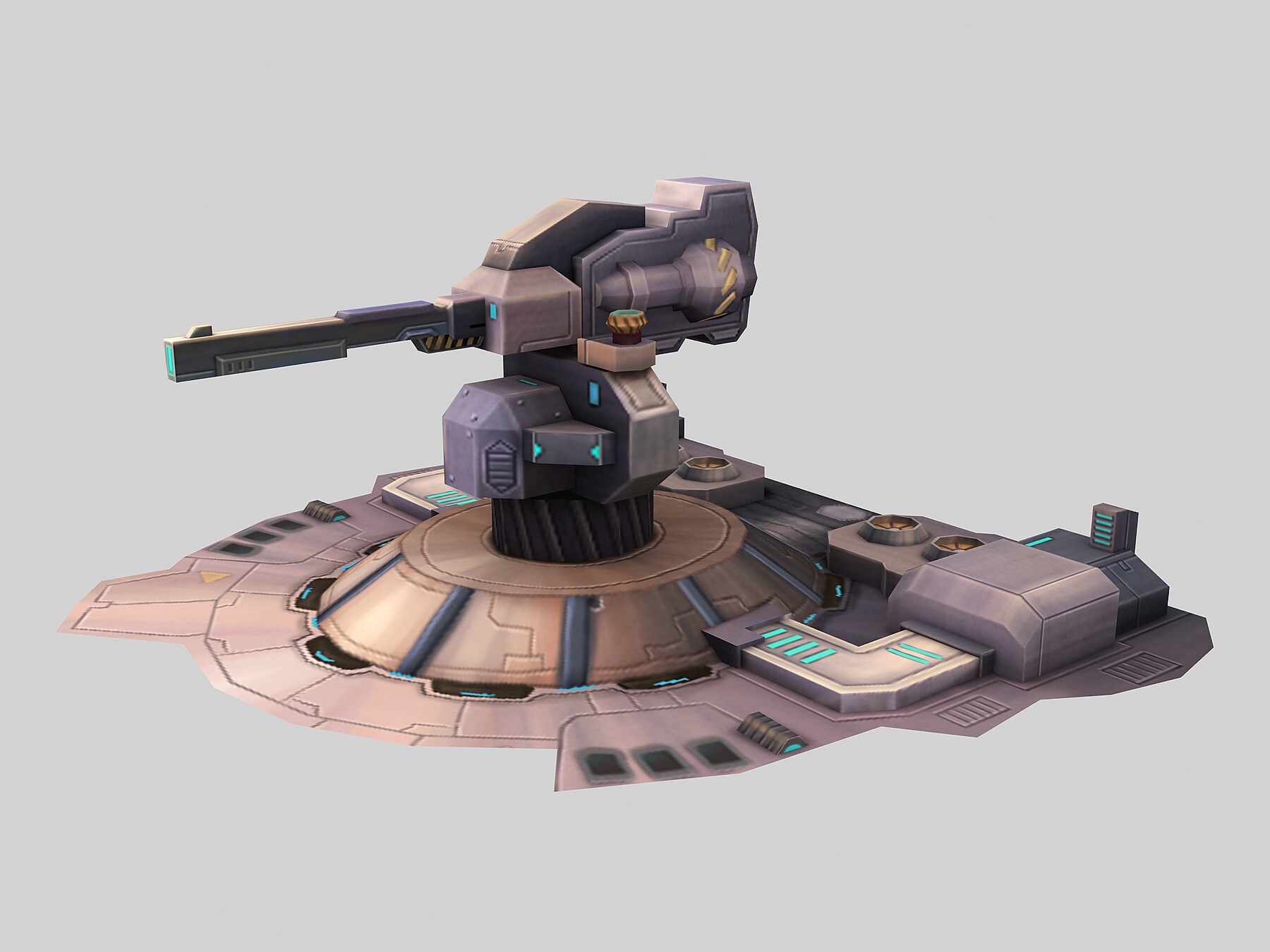 ArtStation - Machinery - Turret 01 | Game Assets