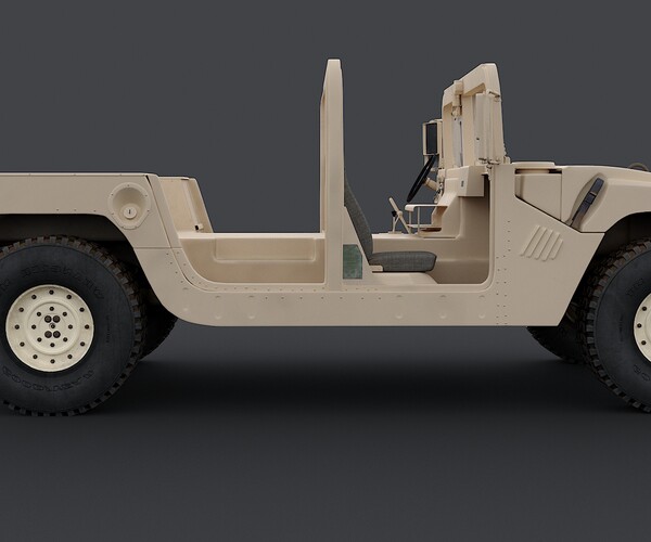 ArtStation - Humvee HMMWV-M1123 Desert Military track | Resources