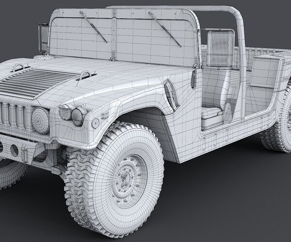 ArtStation - Humvee HMMWV-M1123 Desert Military track | Resources