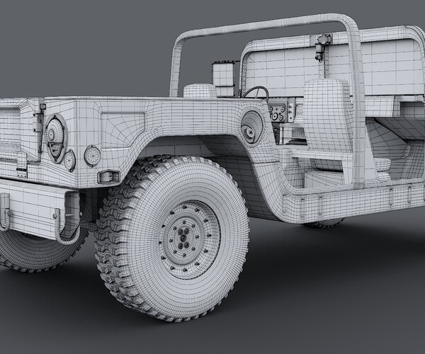 ArtStation - Humvee HMMWV-M1123 Desert Military track | Resources