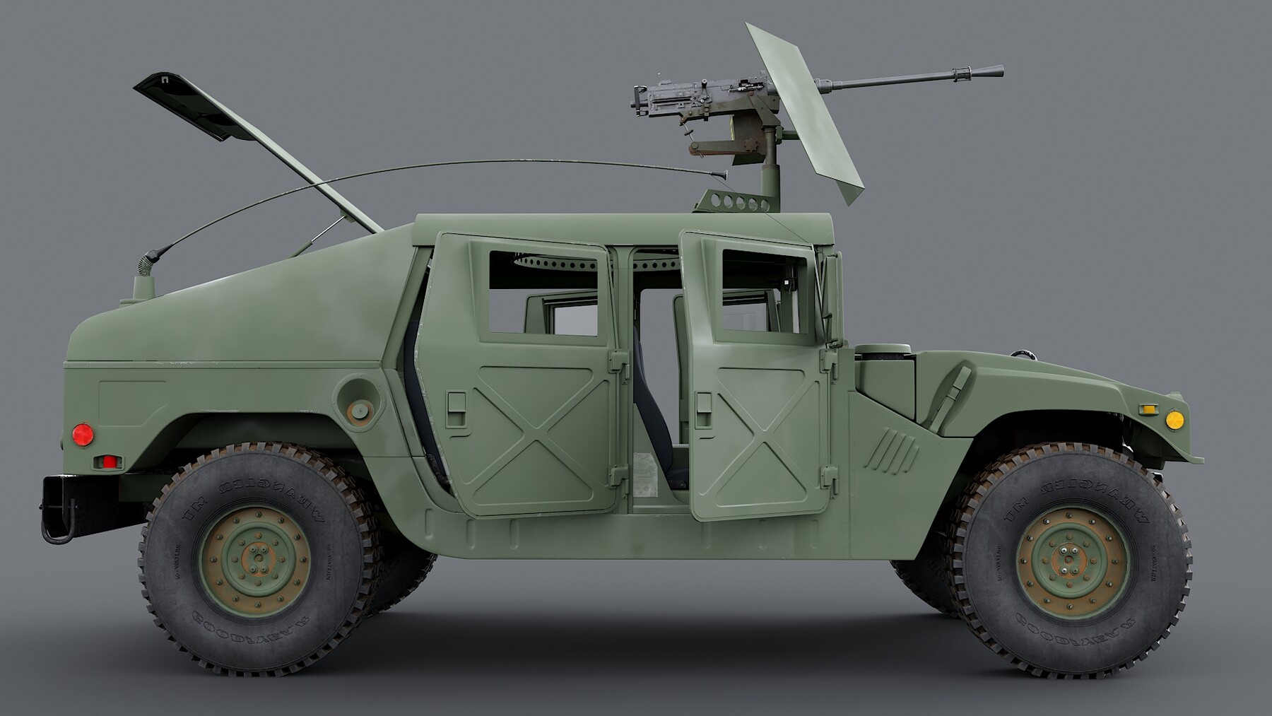 ArtStation - Humvee M998 M1025 Weapons Carrier Slant Back | Resources