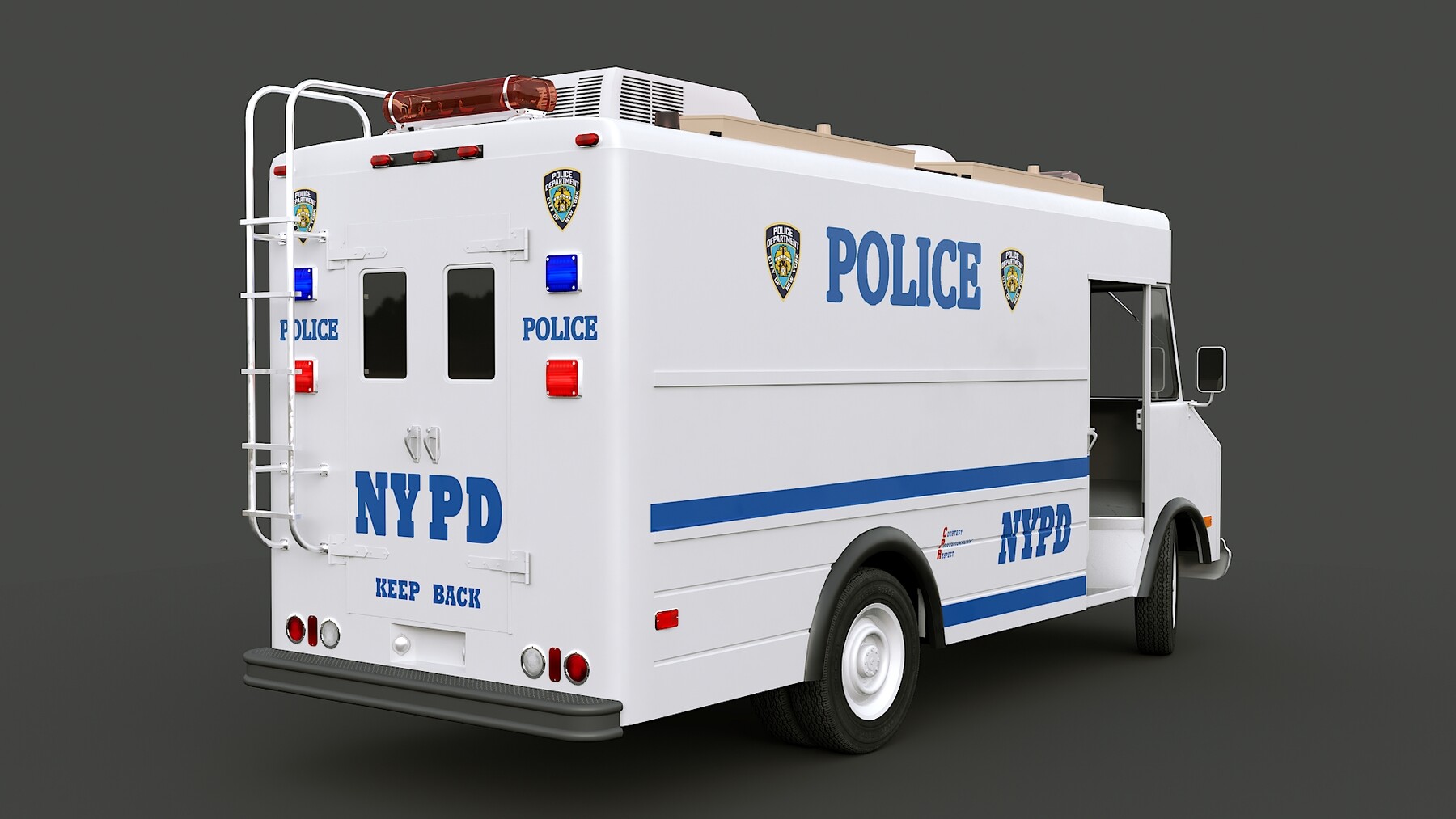 ArtStation - Chevrolet P30 step van NYPD | Resources