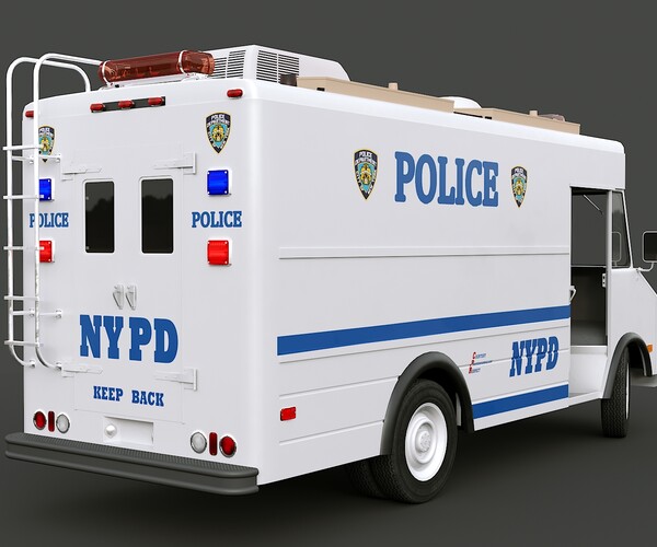 ArtStation - Chevrolet P30 step van NYPD | Resources