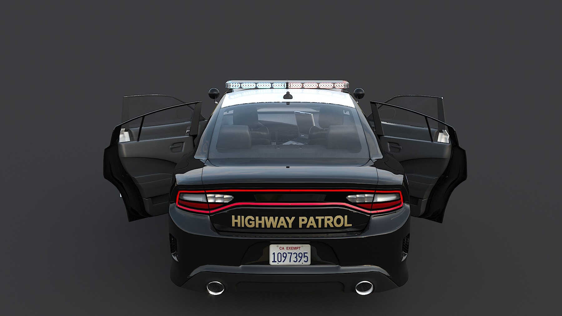 ArtStation - Dodge Charger California highway patrol | Resources