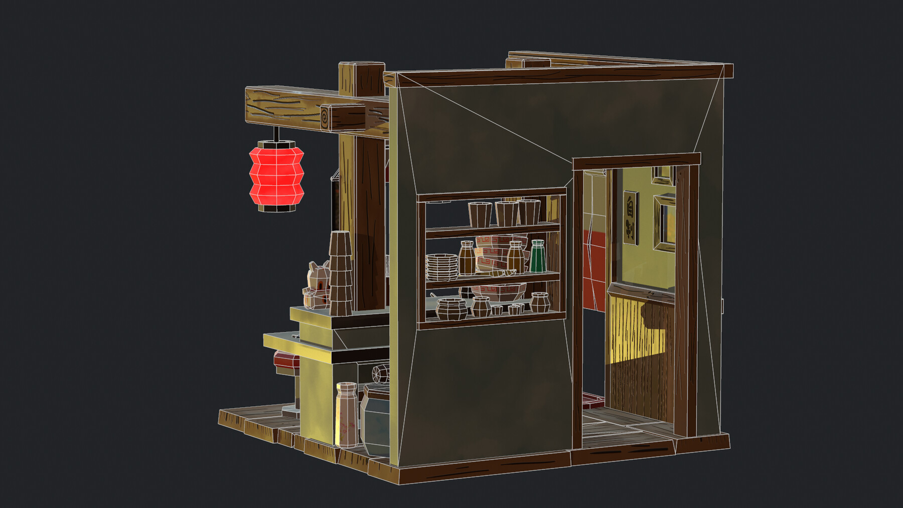 ArtStation - Modular Ramen Shop Game Ready | Game Assets