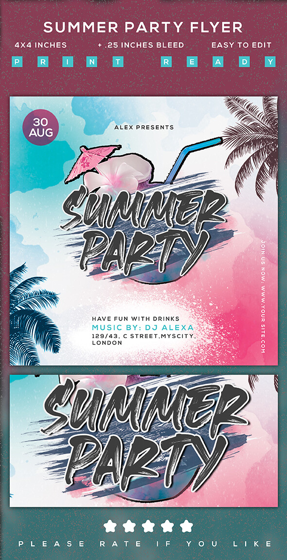 ArtStation - Party flyer | Artworks
