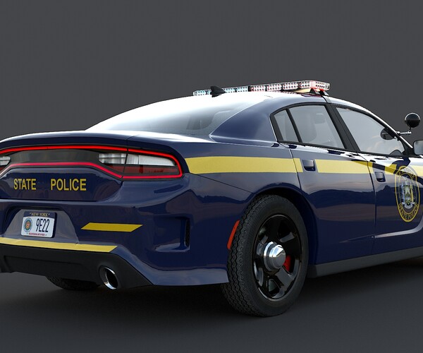 ArtStation - Dodge Charger Hellcat New York State Police | Resources