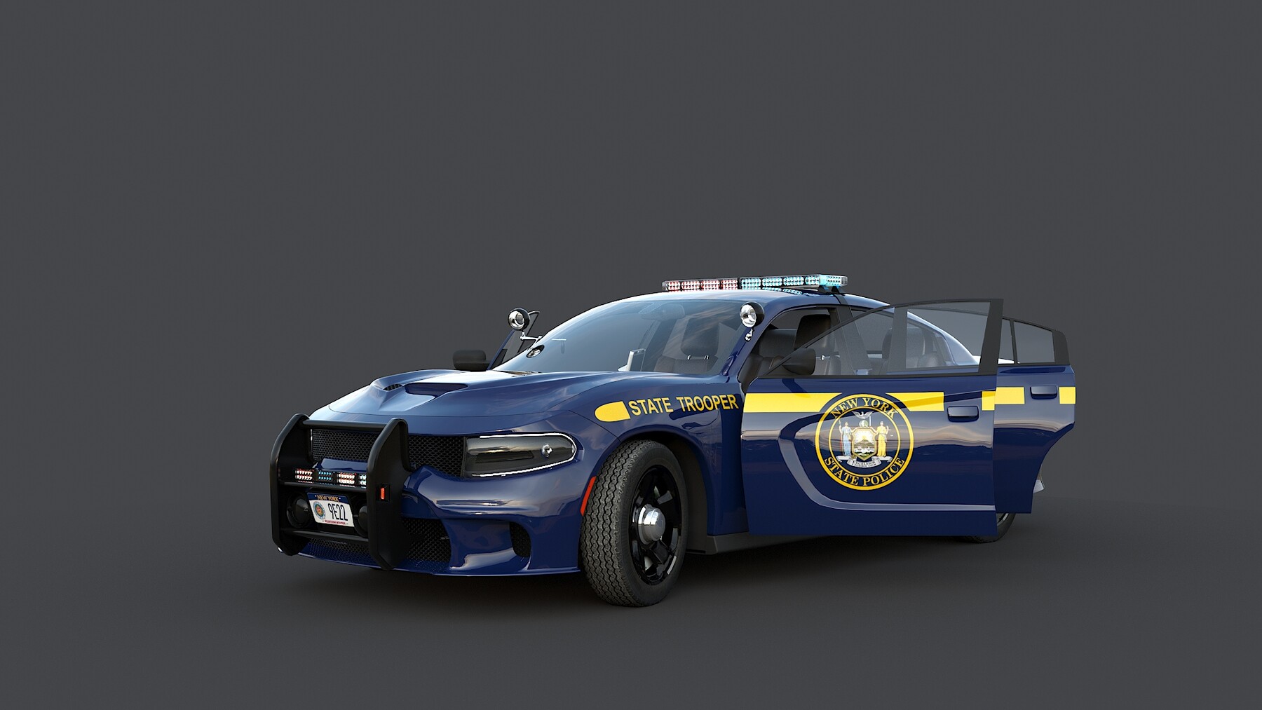 ArtStation - Dodge Charger Hellcat New York State Police | Resources