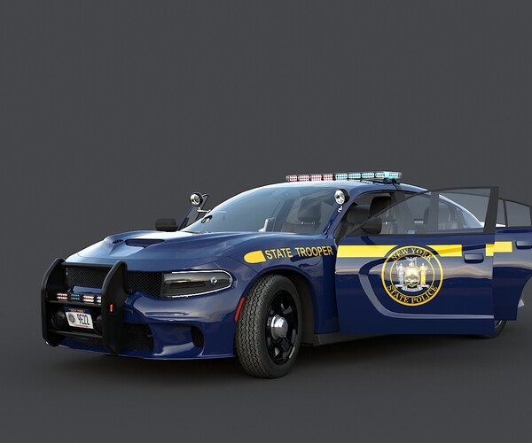 ArtStation - Dodge Charger Hellcat New York State Police | Resources
