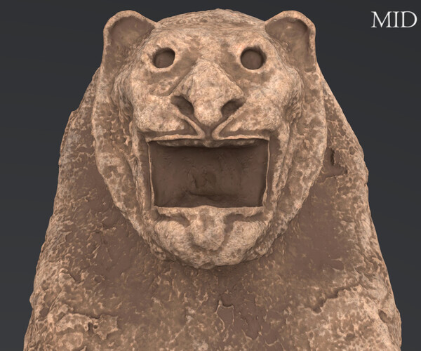ArtStation - Hittite Lion Statue | Resources
