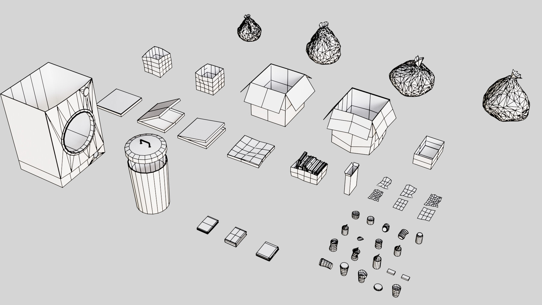 ArtStation - Garbage set | Game Assets