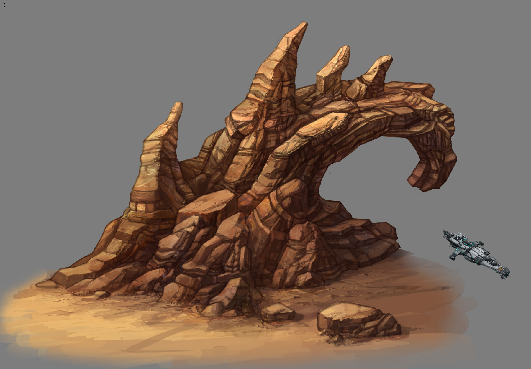 ArtStation - Desert - bizarre boulder 02 | Game Assets