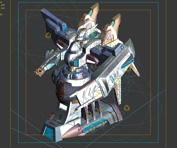 ArtStation - Future World - Mechanical Statue 03 | Game Assets