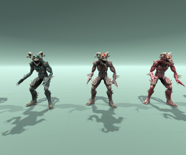 ArtStation - Galactic Creature 01 - 5 colors | Game Assets