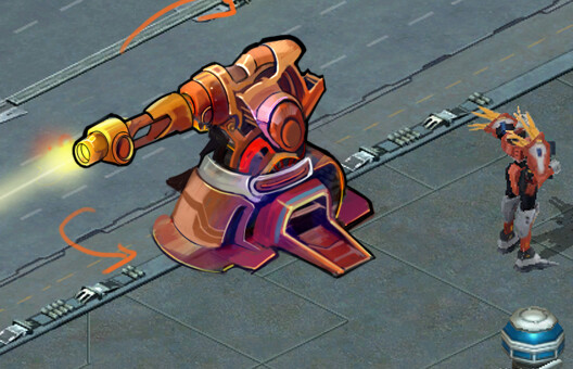 ArtStation - Rotating turret - flame type 01 | Game Assets