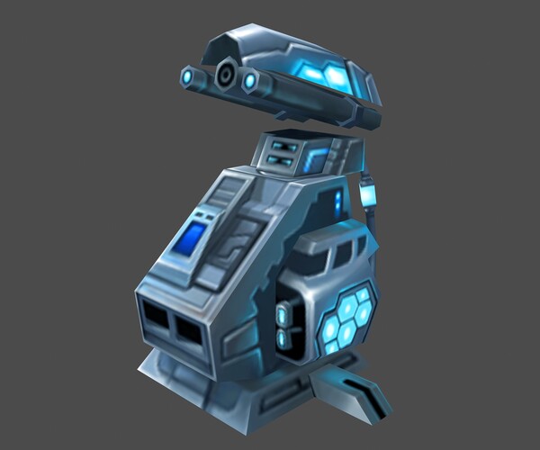 ArtStation - Rotating turret - frozen 02 | Game Assets