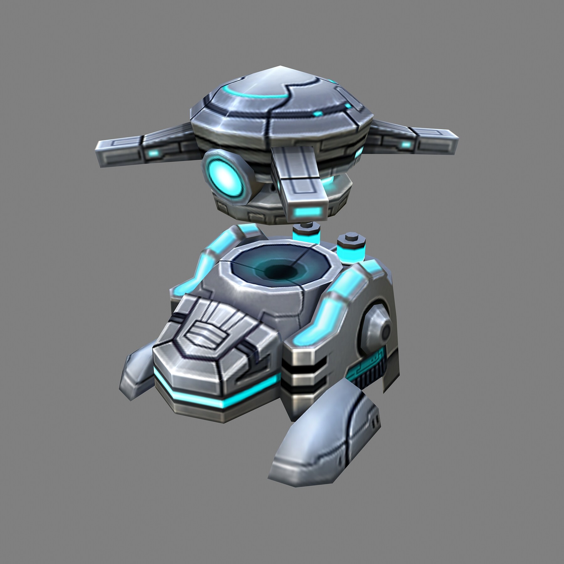 ArtStation - Rotating turret - frozen type 03 | Game Assets